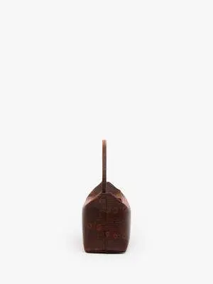 Christopher Esber Turnlock Lizard Mini Bag - Lizard Brown