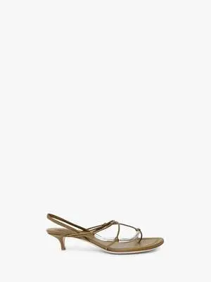 Christopher Esber Molten Strappy Heels - Brown