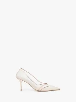 Christopher Esber Vapourine Sheer Mesh Pumps - Cream