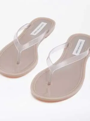 Christopher Esber Transparent Flip Flops - Clear
