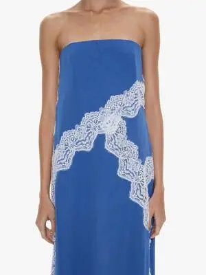 Christopher Esber Verve Lace Strapless Maxi Dress