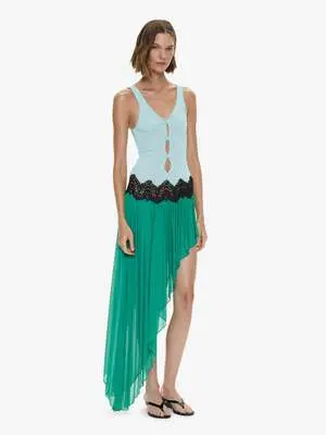 Christopher Esber Open Twist Swept Tank Dress