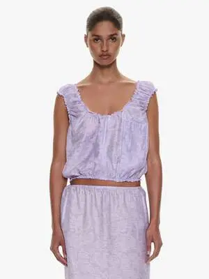Christopher Esber Light Leak Jacquard Zip Up Top - Purple