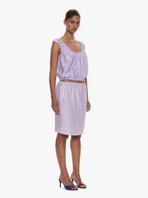 Christopher Esber Light Leak Jacquard Zip Up Top