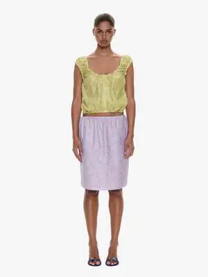 Christopher Esber Light Leak Jacquard Slip Skirt - Purple