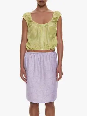 Christopher Esber Light Leak Jacquard Slip Skirt - Purple