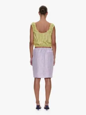 Christopher Esber Light Leak Jacquard Slip Skirt - Purple