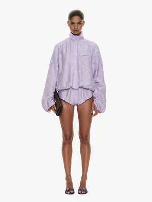 Christopher Esber Light Leak Jacquard Zipped One Piece - Lilac