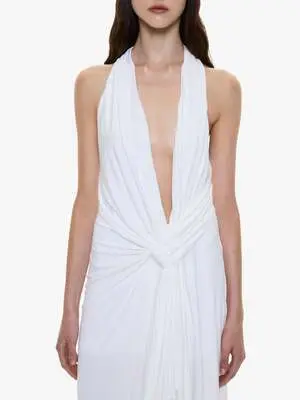 Christopher Esber Spire Cascade Midi Dress - White