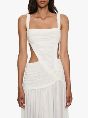 Christopher Esber Orion Separation Gown - White