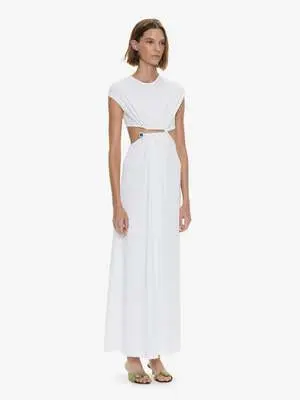 Christopher Esber Droplet Crystal Clasp Tank Dress