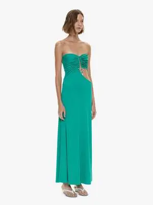 Christopher Esber Strapless Dress With Crystal Pendant