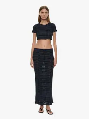 Christopher Esber Verano Striped Cropped Tee
