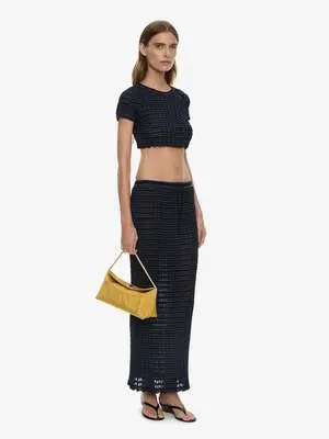 Christopher Esber Verano Striped Cropped Tee