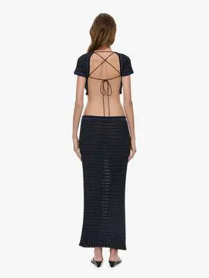 Christopher Esber Verano Striped Cropped Tee