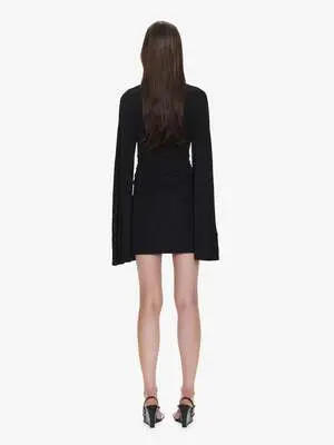 Christopher Esber Salacia Ruched Long Sleeve Mini Dress