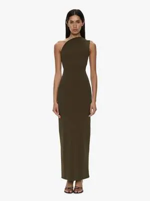 Christopher Esber Concave Wired Dress - Khaki