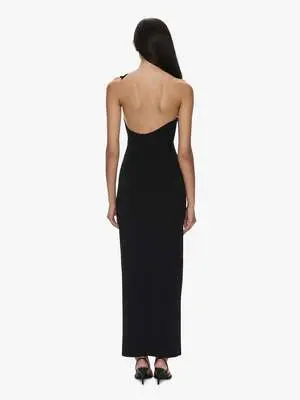 Christopher Esber Concave Wired One-shoulder Maxi Dress - Black