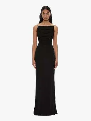 Christopher Esber Sculpted Ruched Maxi Dress - Black