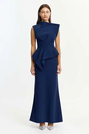 Acler Maxi Skirt - Sapphire