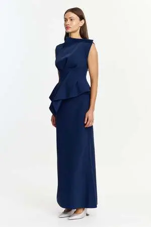 Acler Burbank Sculpted Top - Sapphire
