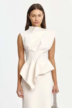 Acler Burbank Top - Pearl