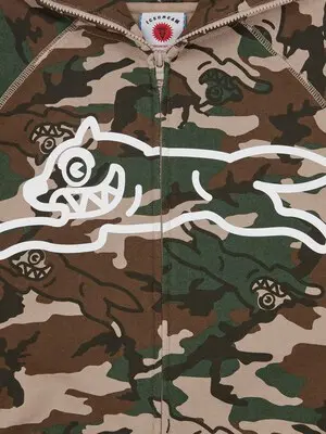 ICECREAM Camouflage Logo Cotton Hoodie