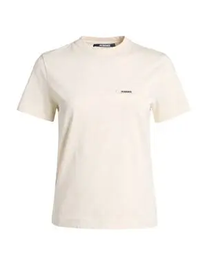 Jacquemus Cream Cotton T-shirt