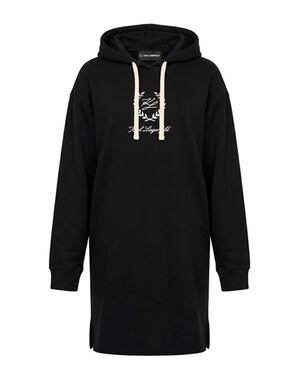 Karl Lagerfeld Mini Dress Size Organic Cotton - Black