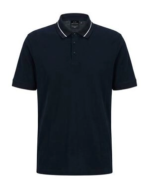 Armani Exchange Polo Shirt Size Cotton, Elastane - Blue