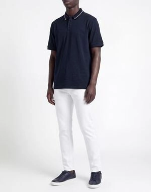 Armani Exchange Polo Shirt Size Cotton, Elastane - Blue