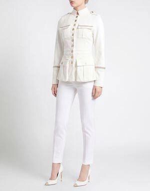 Elisabetta Franchi Jacket Size Cotton, Elastane