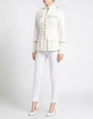 Elisabetta Franchi Jacket Size Cotton, Elastane