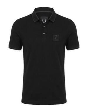 Armani Exchange Polo Shirt Size Cotton - Black