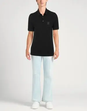 Armani Exchange Polo Shirt Size Cotton - Black