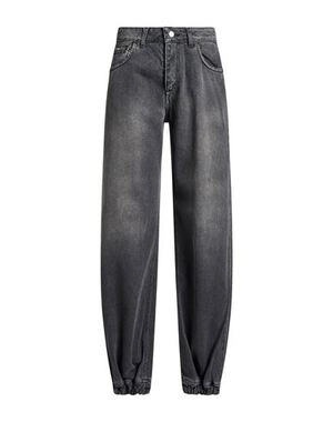 THE EDITOR Jeans Size Cotton, Elastane - Black