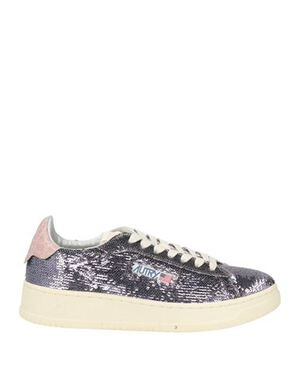 AUTRY Sneakers Dark Size Leather, Textile Fibers - Purple