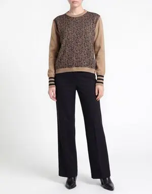 Herno Sweater Light Brown Size Wool, Polyester