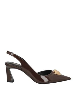 Versace Pumps Chocolate Size Leather - Brown