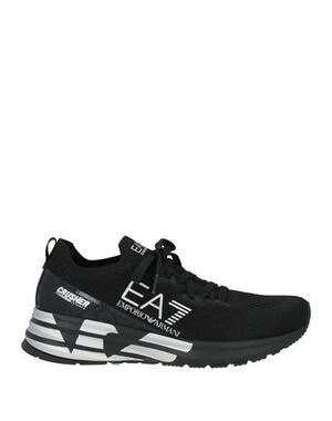 Emporio Armani Sneakers Size Polyester, Thermoplastic Polyurethane - Black