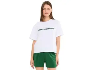 Lacoste Cotton Pyjama Sets Pajama Sets White/green - Gray