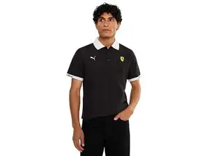PUMA Scuderia Ferrari Piquet Polo Clothing - Black