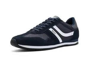 BOSS Levon Laceup Low Profile Sneakers Men's Shoes Dark Blue Blue