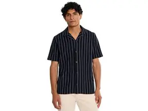 Vince Striped Terry Short Sleeve Cabana Clothing Coastal Combo