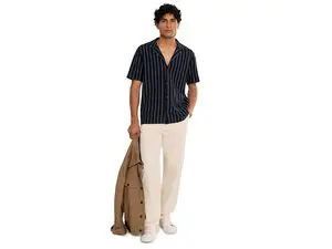 Vince Striped Terry Short Sleeve Cabana Clothing Coastal Combo