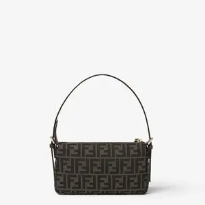 Fendi Zucca Jacquard Zipper Top Bag