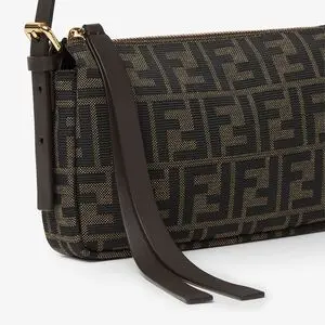 Fendi Zucca Jacquard Zipper Top Bag