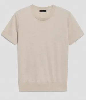 Theory Sweater Tee - Sand