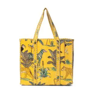 CYC The Ultimate Velvet Jungle Tote - Yellow