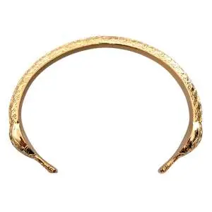 IN CAUDA VENENUM X Caroline Karenine Swan Head Cuff Bracelet - Gold
